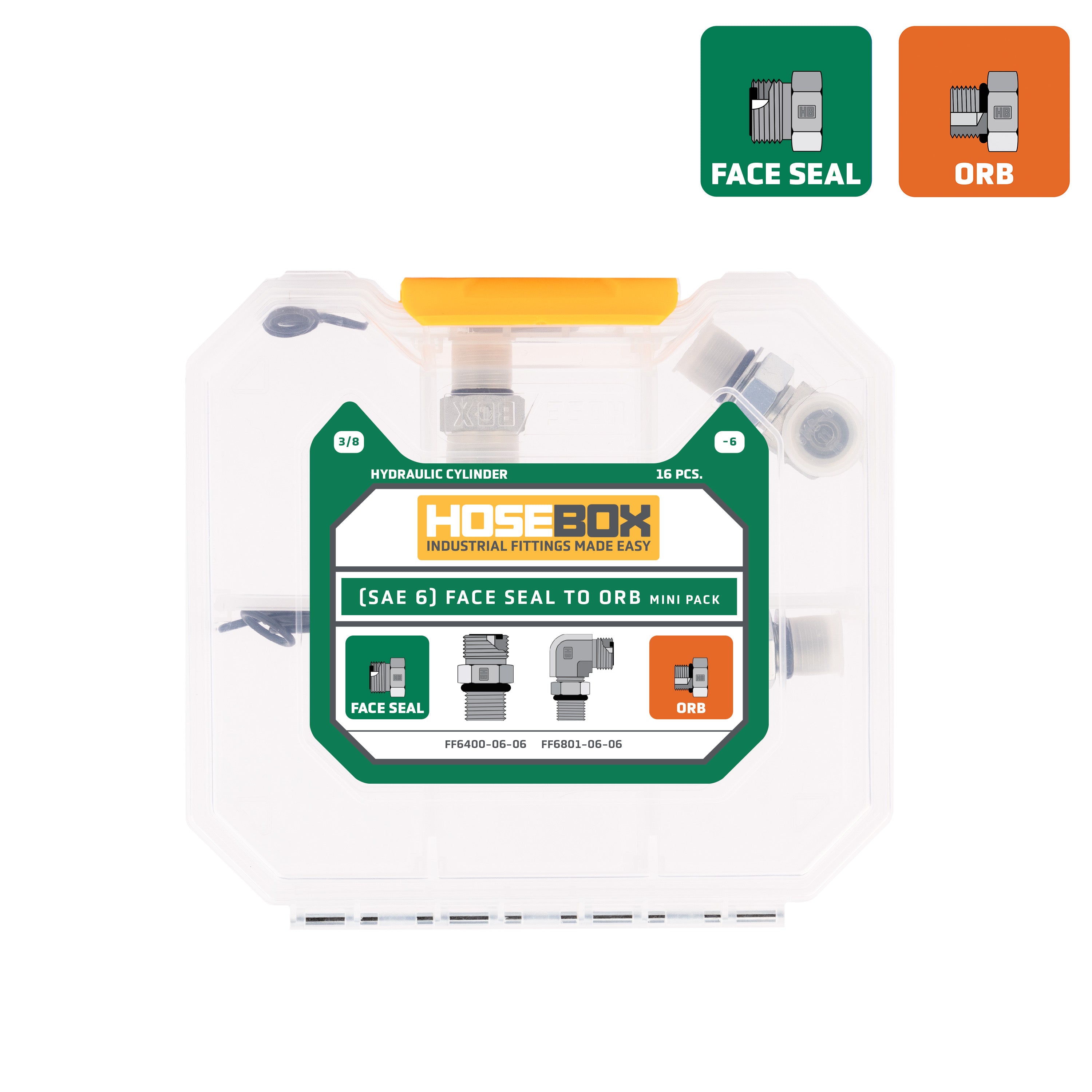 (SAE 6) ORFS to ORB Mini Pack
